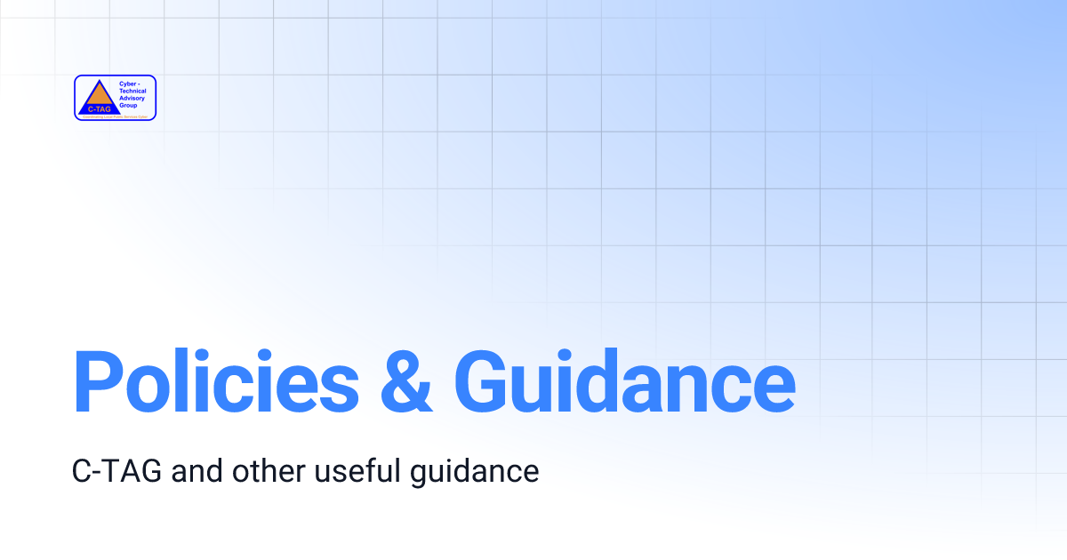 Policies & Guidance | Policy & Guidance