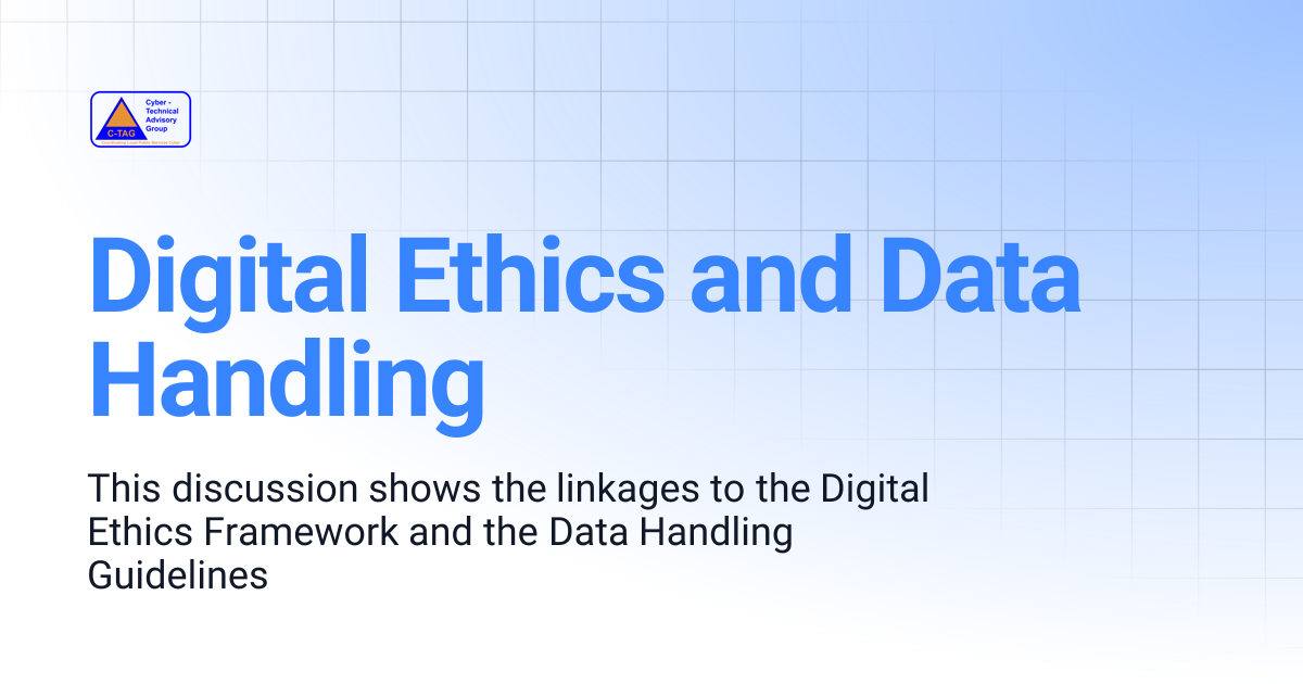 Digital Ethics and Data Handling | Policy & Guidance